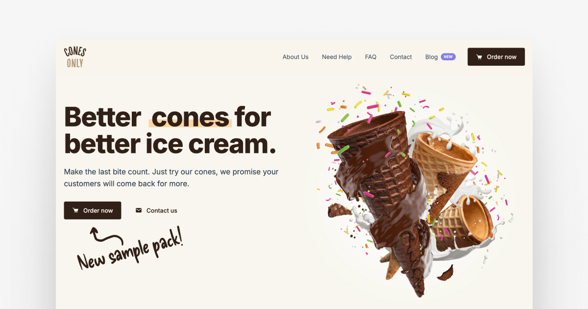 ConesOnly | Better cones for better ice cream.